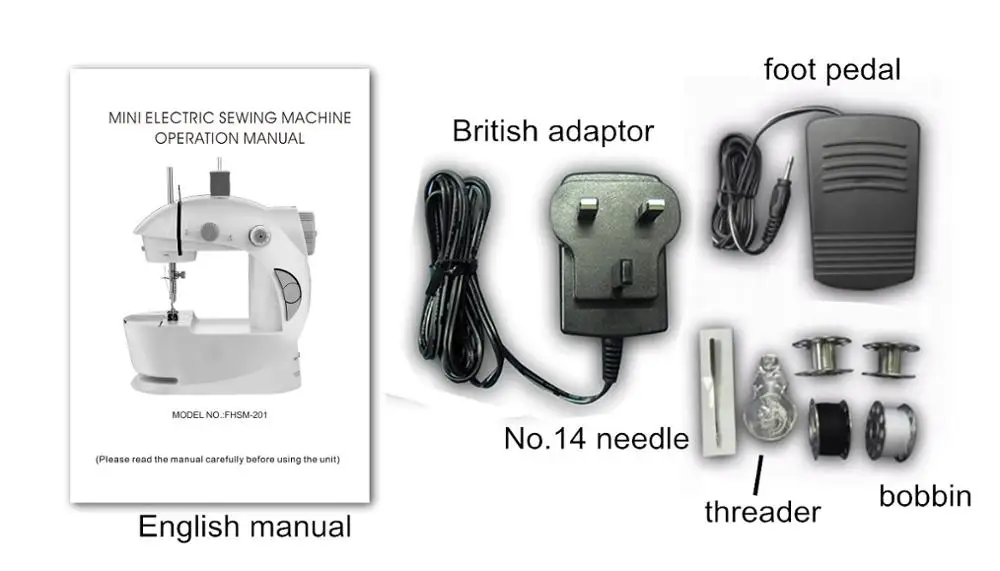 Manual Mini Sewing Machine With Battery Operated Sewing Machine As Seen ...