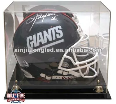Acrylic Helmet Display Case Full Size Football Helmet Display Case With ...