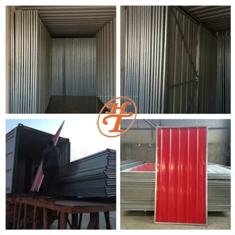 Corrugated Colorbond Steel Hoarding Temporary Fence For Construction ... Corrugated Colorbond Steel Hoarding Temporary Fence For Construction ...