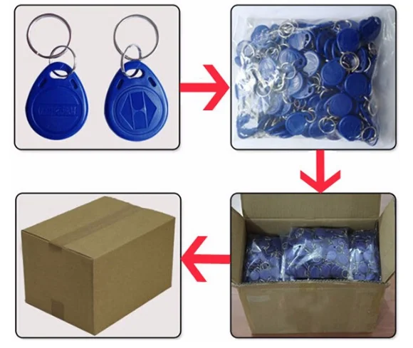 125khz Tk4100/em4100 Chip Rfid Key Tag Rfid Keyfob For Door Access ...