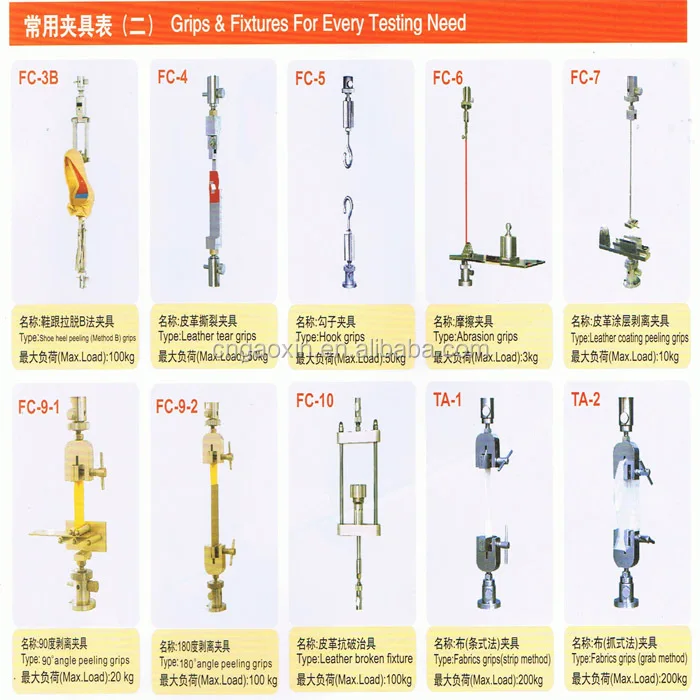 GAOXIN UTM Universal Testing Machine Tensile Fixture Compression Clamp ...