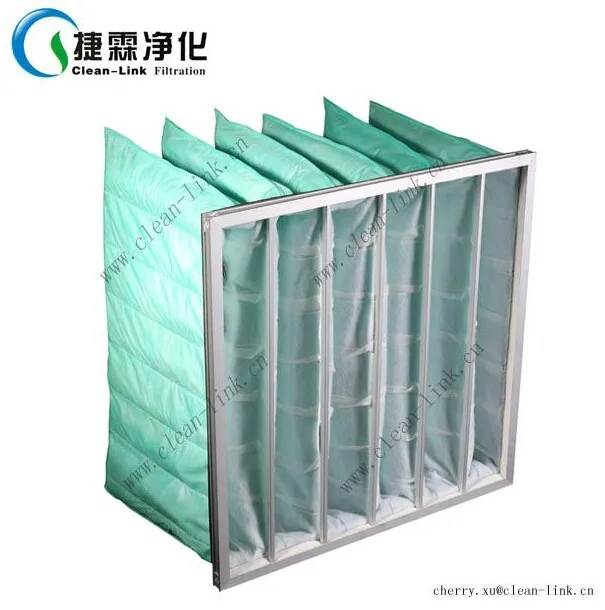 G4 F5 F6 F7 F8 F9 Anti-Static Pocket Filter for Air Purification