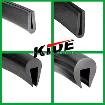 China Black Colour Capping Rubber Epdm U Channel Rubber Extrusion - Buy ...