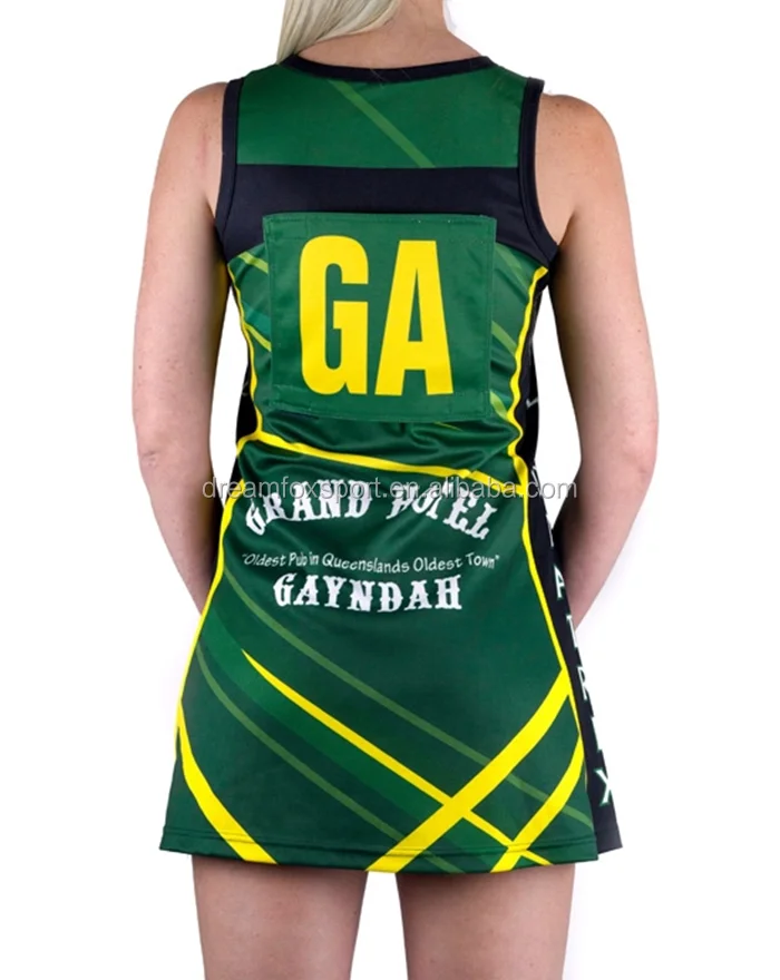 Best Design Netball Women Team Uniforms Set Kits Aboriginal Full ...