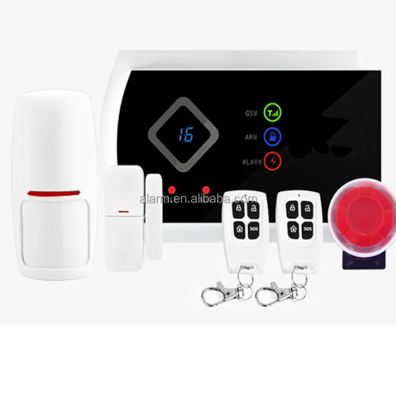 Intelligent Sans Fil Et Filaire Mobile Appel Gsm Système D'alarme De ...