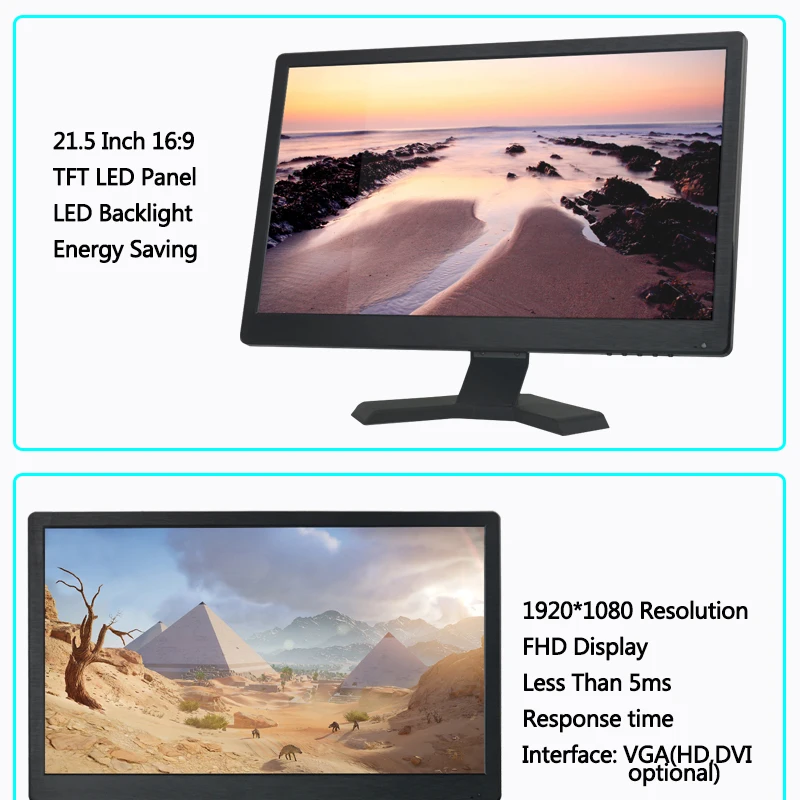 21.5 Inch LCD Monitor - Ideal for Business & Widescreen