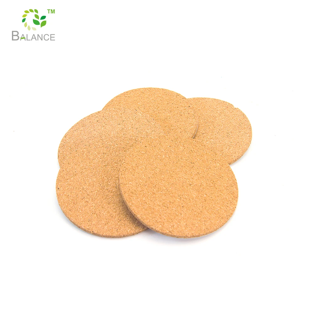 Hot-selling Round Square Plain Cork Cup Coaster Anti-skid Heat ...