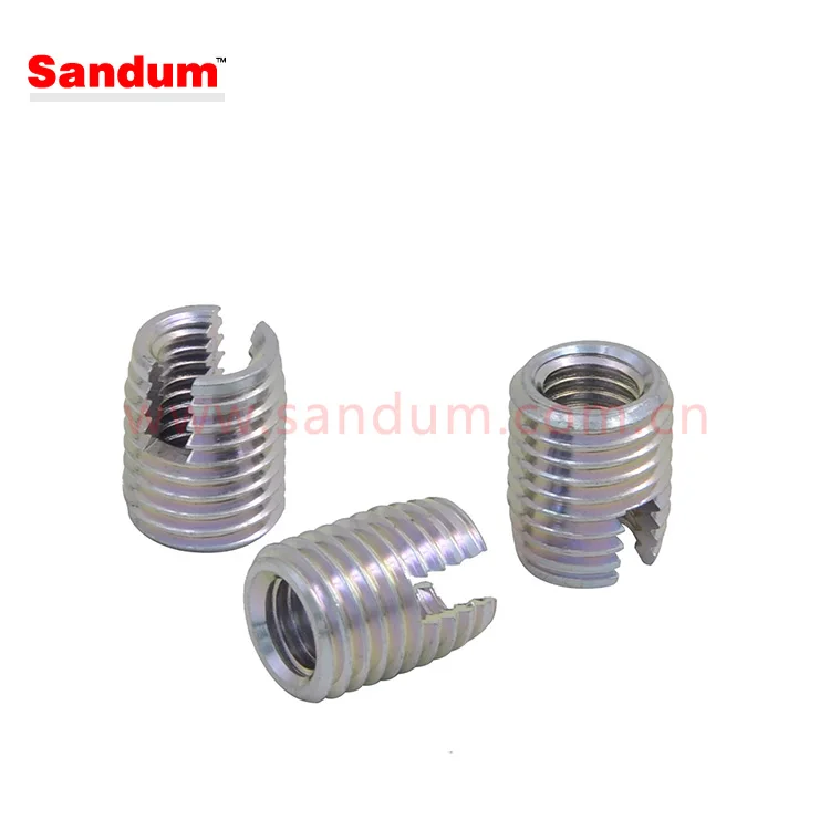 302 Slotted Galvanized Steel Self Tapping Threaded Insert Nuts - Buy ...
