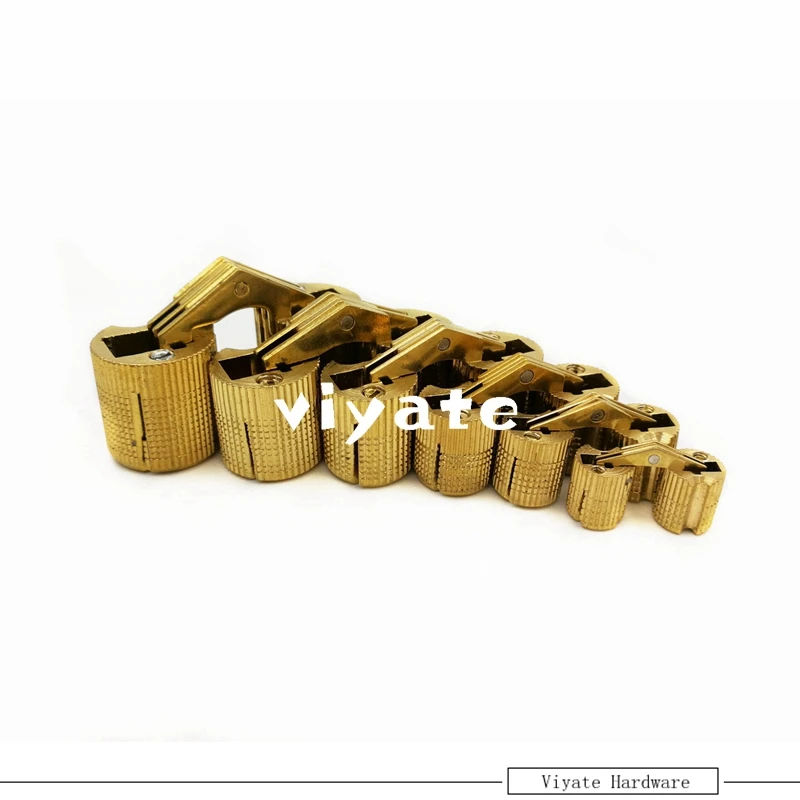 Small Solid Brass Cylindrical Concealed Pin Hinge - Viyate