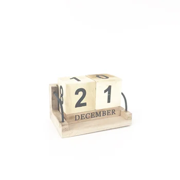 New Products Vintage Wooden Block Desk Accessory Shabby Rustic Chic ...