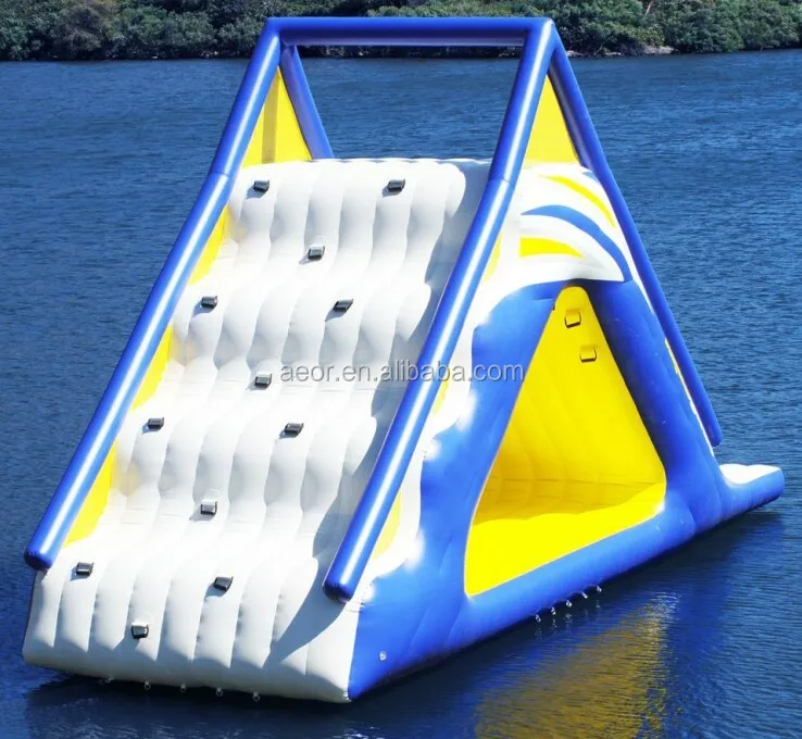 Lake Inflatable Water Slides,PVC Material Inflatable Floating Water ...