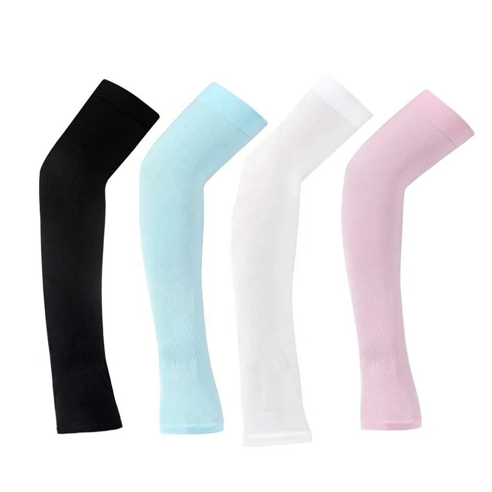 Sun Block Anti Uv Protective Gloves Elbow Length Driving Arm Sleeves ...