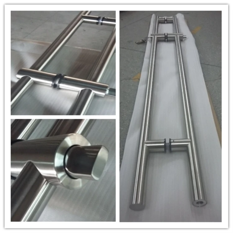 China Stainless Steel Sliding Door Locking Ladder Pull Handle With Lock ...