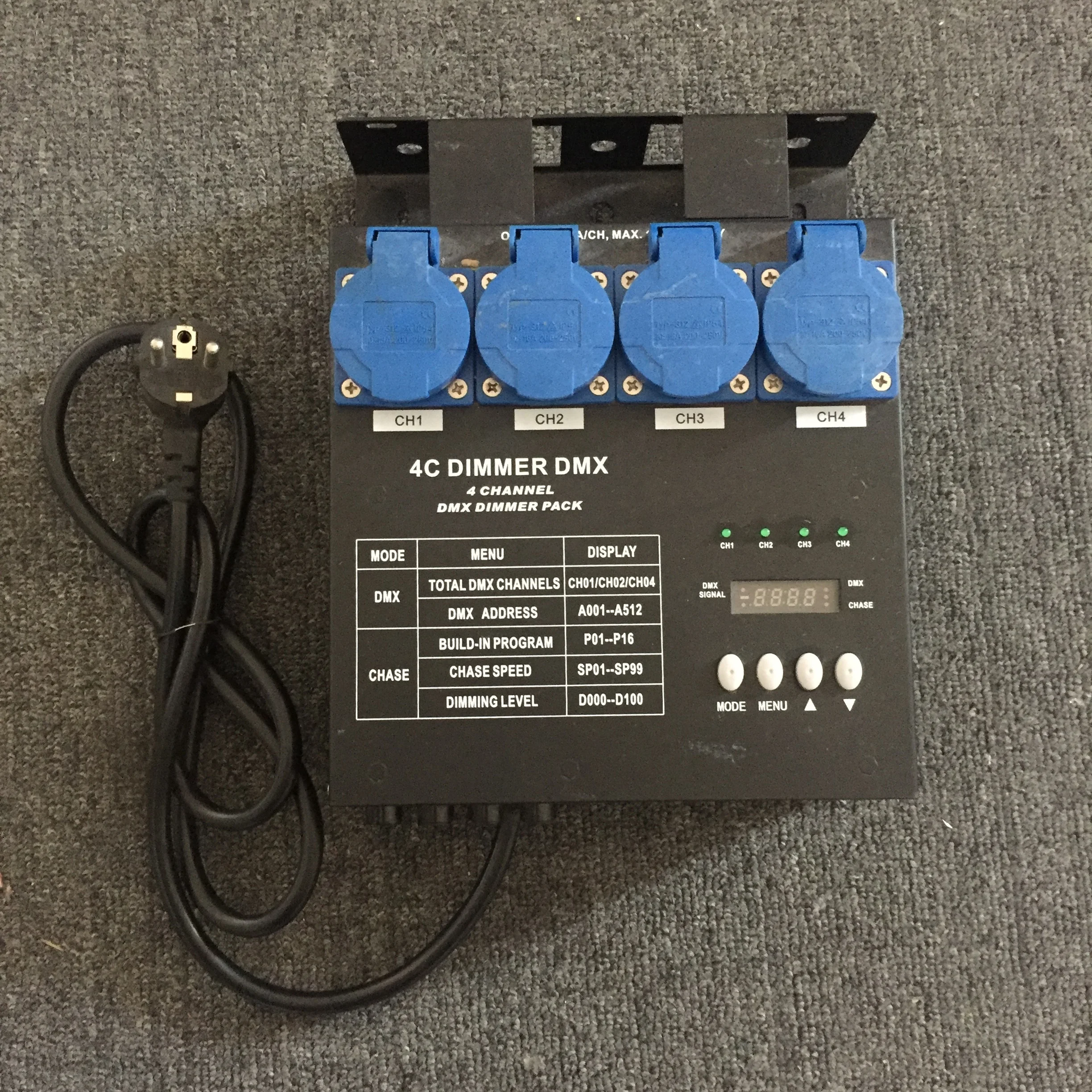 Led Controller Digital 4 Channel Dmx Dimmer Pack - Buy 4ch Dmx Dimmer ...