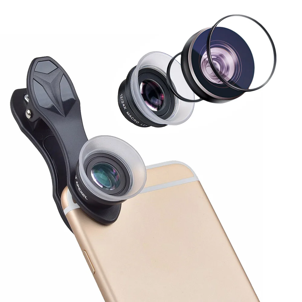 Apexel Universal Clip On Mobile Lens Detachable Digital Camera Lens For ...