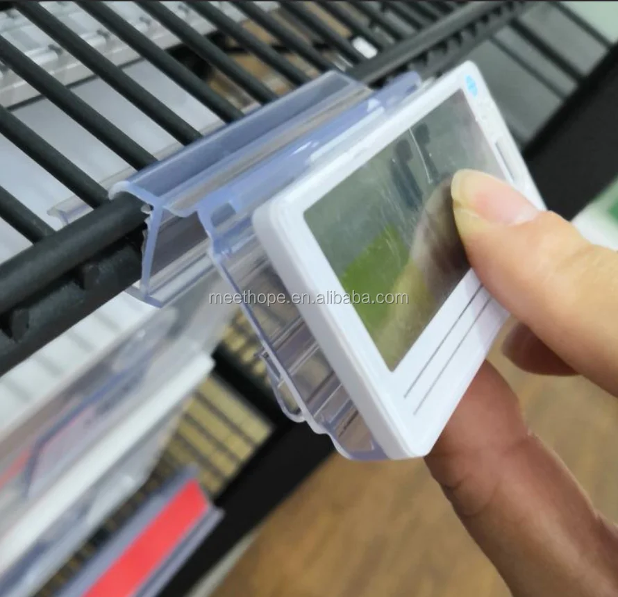 Eco-friendly ESL Rail PVC Plastic Data Strip - Digital Display