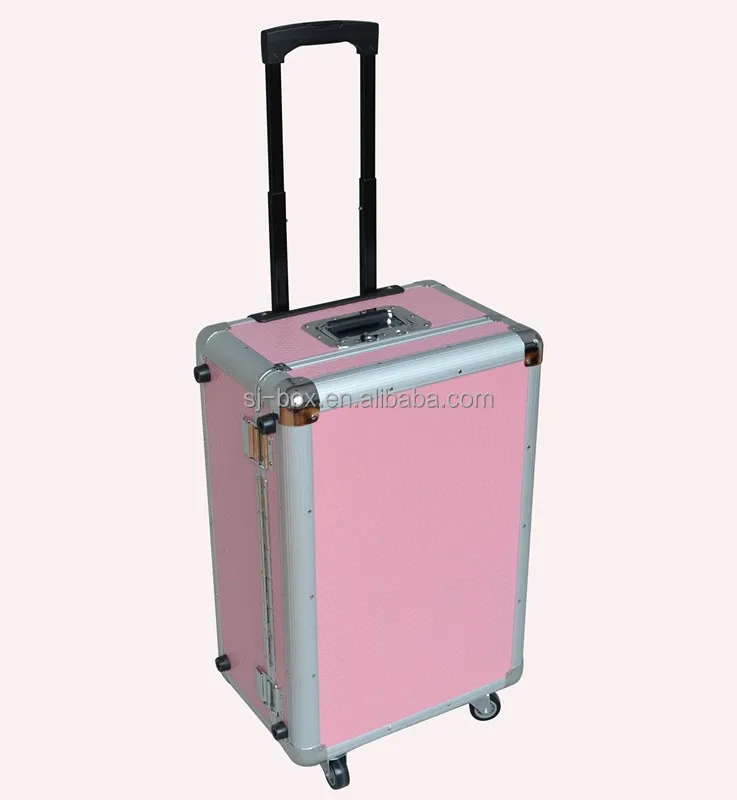Aluminum Pink Trolley Suitcase luggage trolley| Alibaba.com