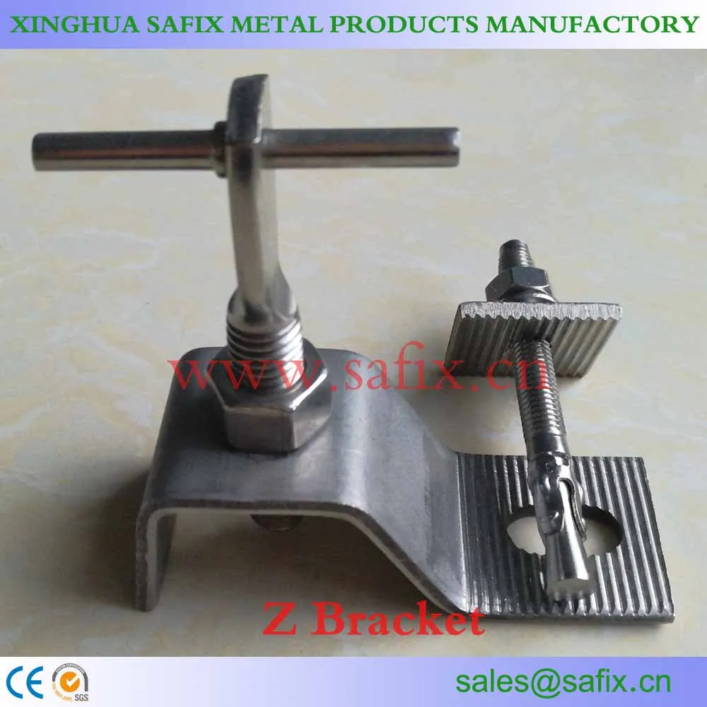 304 316L Stainless Steel Z Wall Mounting Anchor of Stone Cladding ...