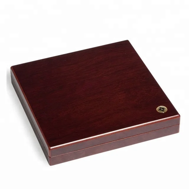 Matte Red Lacquer Finish Wooden Commemorative Coin Box| Alibaba.com