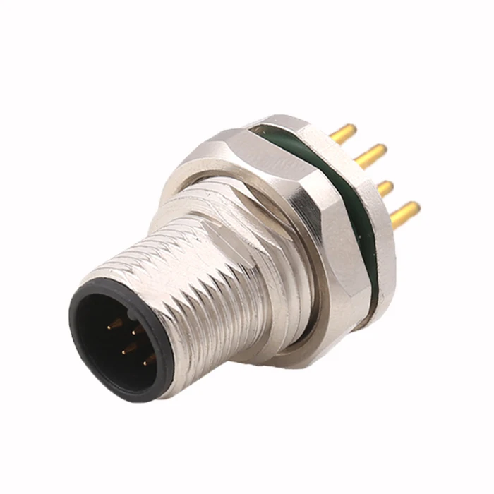 M12 Panel Mount Connector - Buy Panel Mount Waterproof Connector,M12 ...