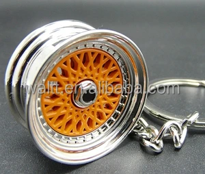 Wheel Rim Model Keychain Creative Accessories Auto Part Car Keyring ...