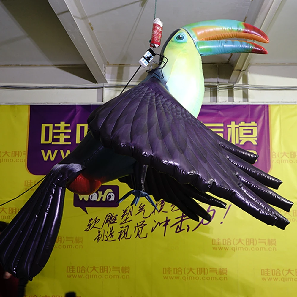 Fun Express Inflate Parrot Inflatable Parrot Luau Party Decoration ...