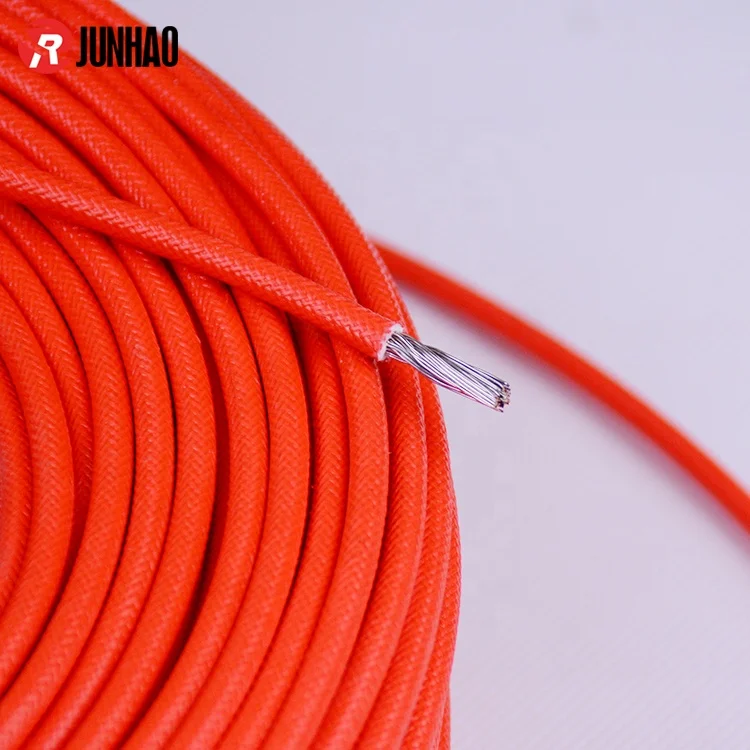 Single Core Fiberglass Braid Red Wire 4mm 300V 1 Core Multi Stranded ...