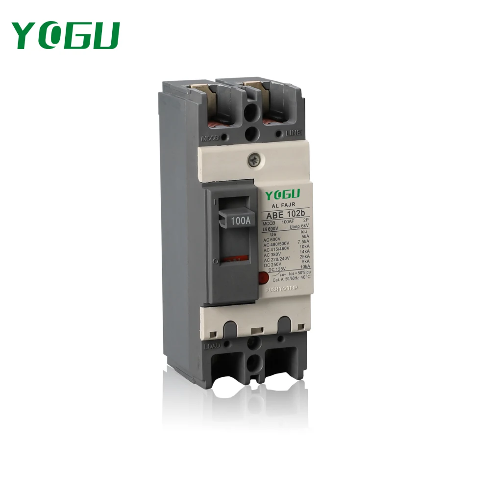 2-pole Abn 52c Abs52c Abh52c 50af 15a 20a 30a 40a 50a 690vac Molded Case Circuit Breaker Mccb ...