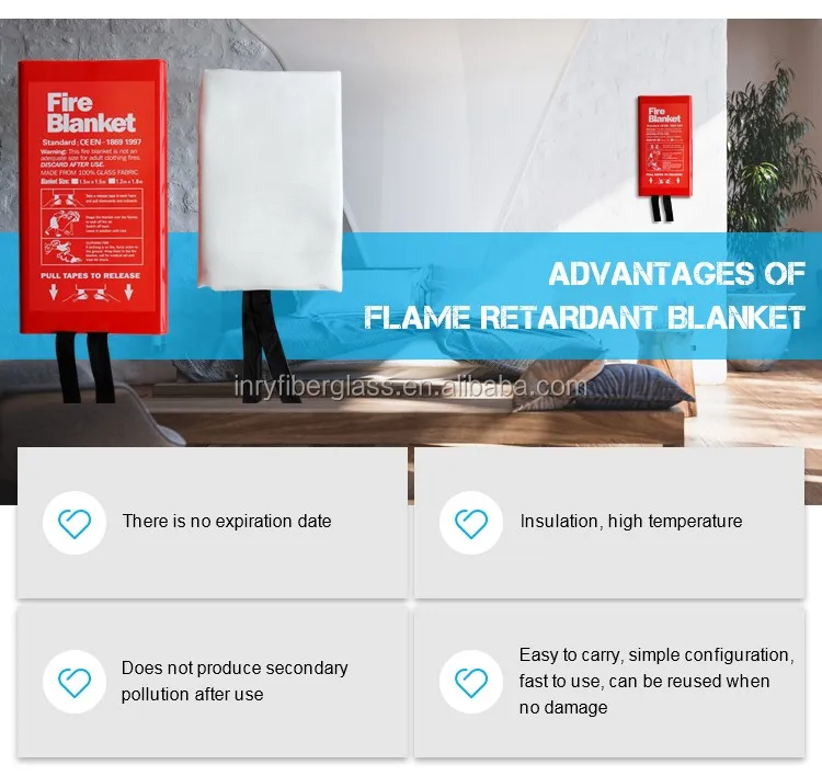 Standard Home Safety Survival Fiberglass Emergency Firefighting Fire ...