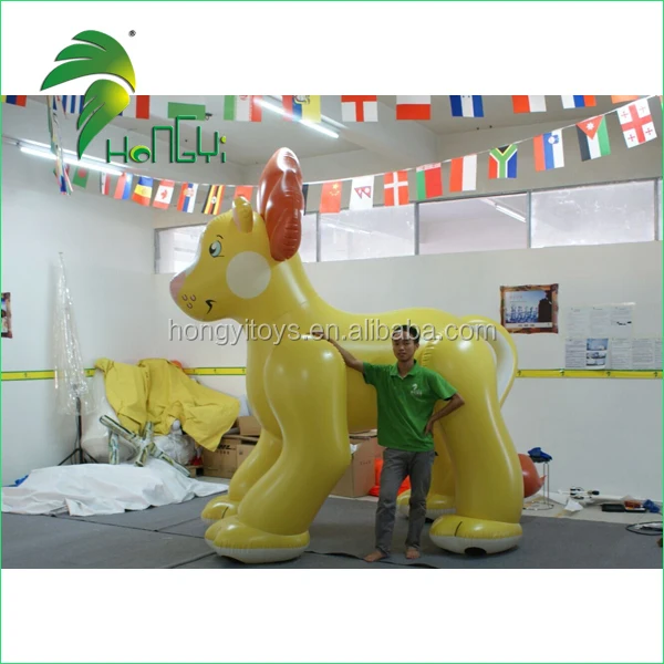 Hongyi Inflatable Yellow Lion , PVC Inflatable Animal , Giant ...