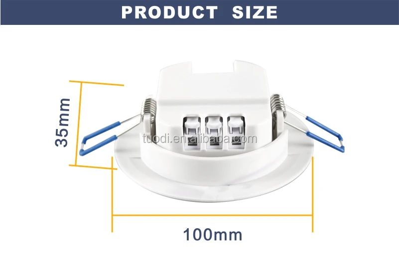 TUODI Embedded Ceiling Infrared Motion Sensor Light Switch 220V ...