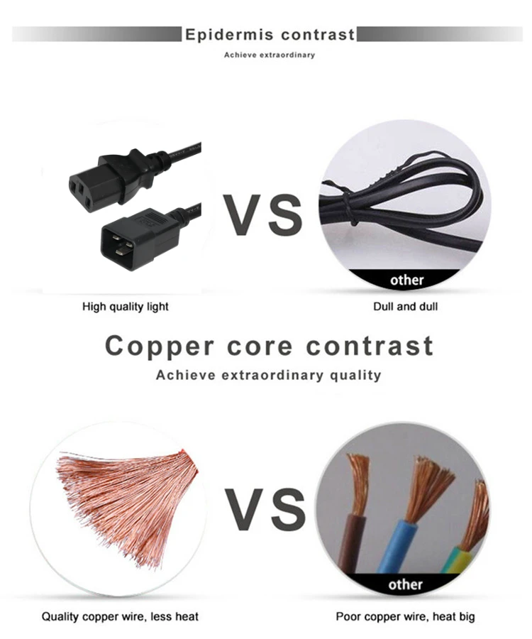 3 Pin Connector C19 Power Cord To Iec 60320 C20 Plug Power Supply ...