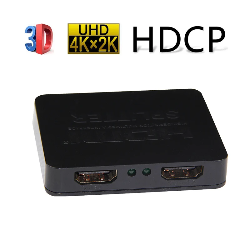 Plastic Shell Mini Hdmi Splitter Cheap Wholesale V1.4 4k 2k 1 In 2 Out ...