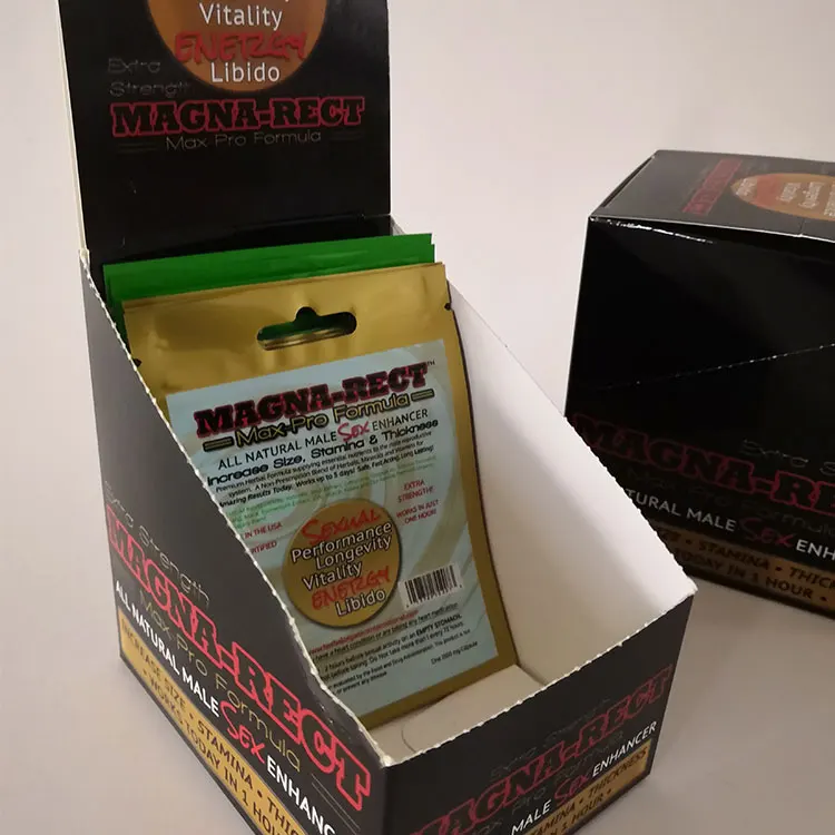 Custom Pre Roll Cigar Gummy Candy Retail Cardboard Perforated Pdq Small ...