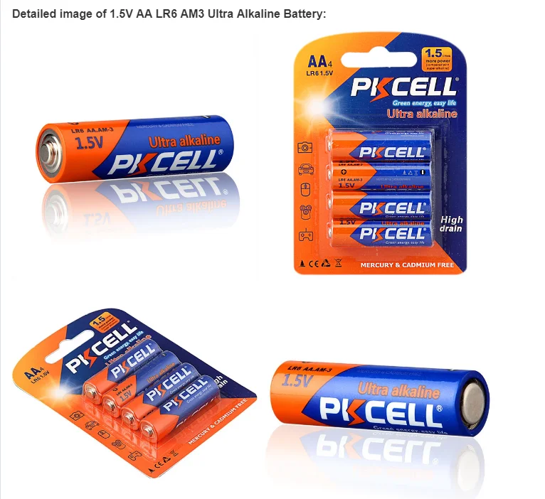 Aa Lr6 Am3 Ultra Alkaline Battery Hot Selling 1.5v Ce Alu Toys Supplier ...