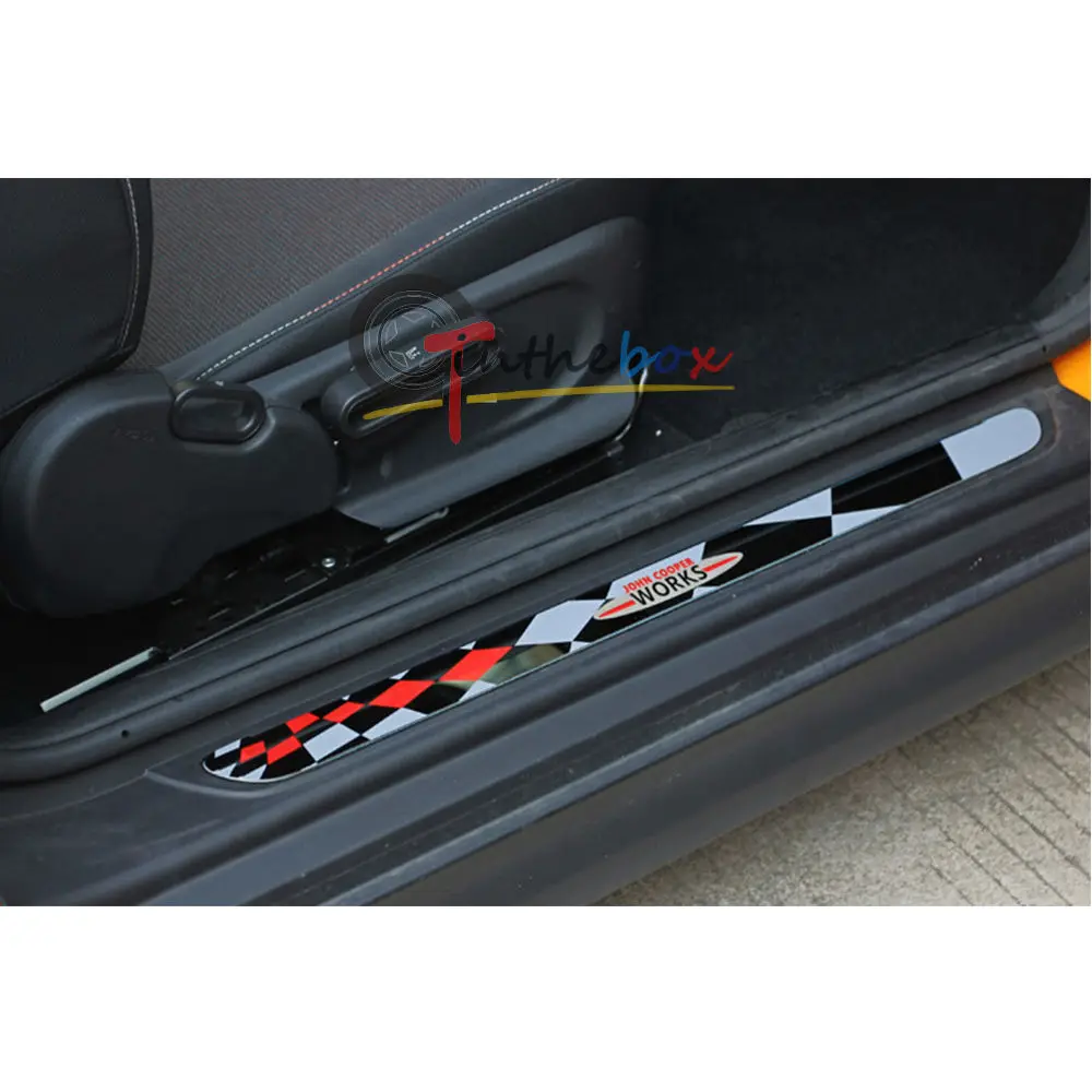 Mini cooper door sill entry strip store