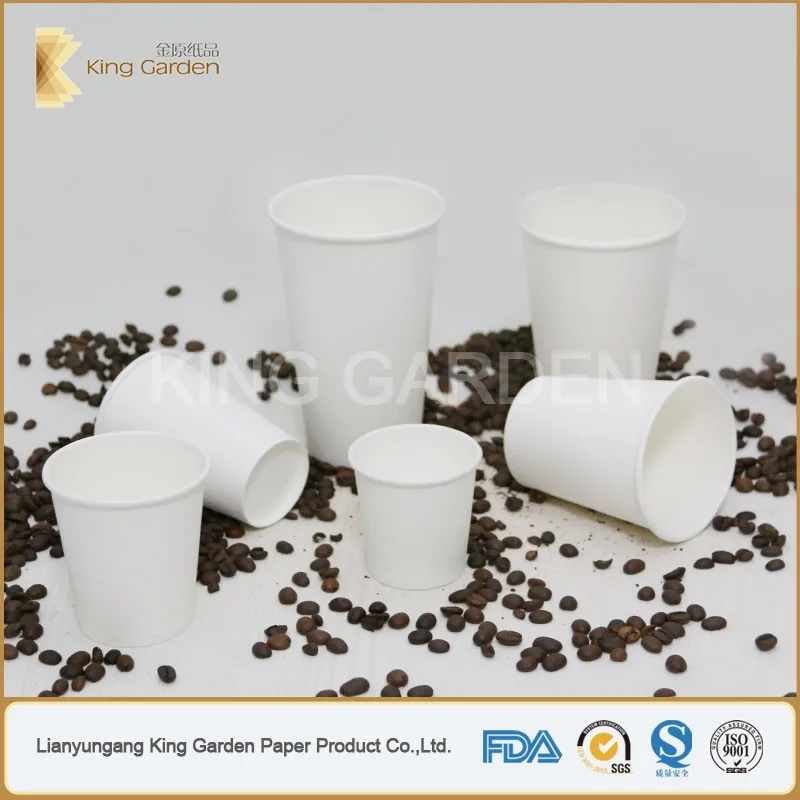 Custom Eco-Friendly Single Wall 6 oz 8 oz 12 oz Disposable Black Coffee ...