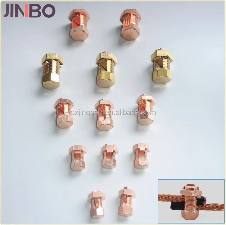 Grounding Earthing Bahan Split Bolt Konektor Kawat Penjepit Geser Baut ...
