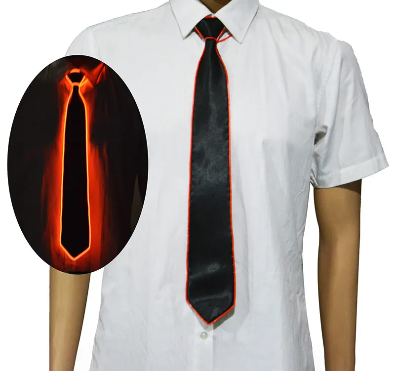 Light Up Neck Tie Led Necktie Gifts For Men Glow In The Dark Necktie ...