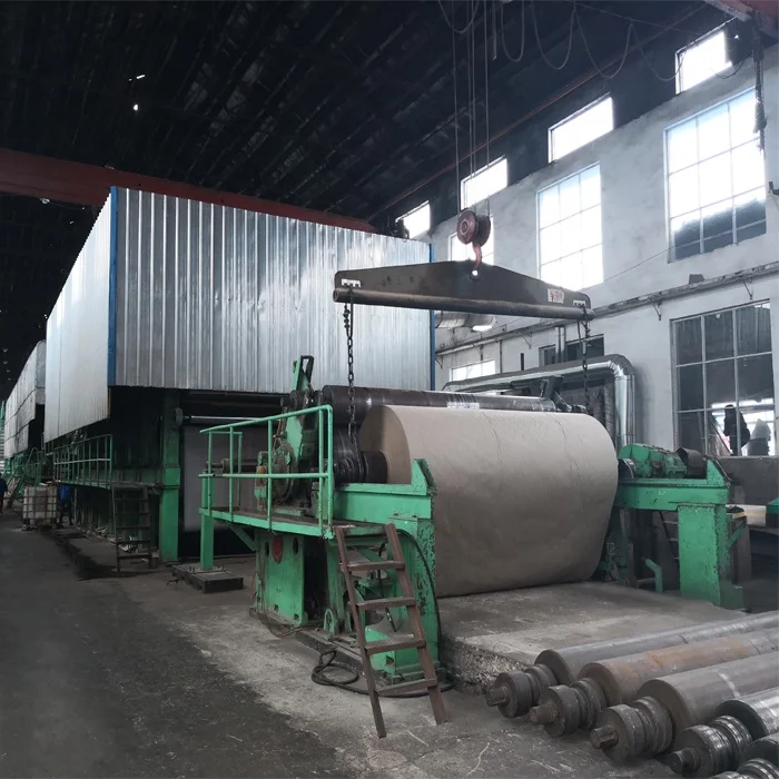 2800mm Jumbo Roll Kraft Paper Processing Line Bamboo Pulping Process ...