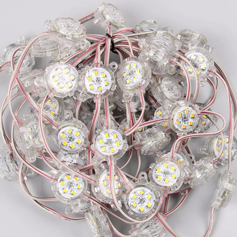 30mm 40mm DMX Addressable LED Pixel String - Full Color RGB