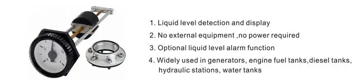 GLTV4 400mm Mechanical Fuel Level Gauge - Reliable & Durable