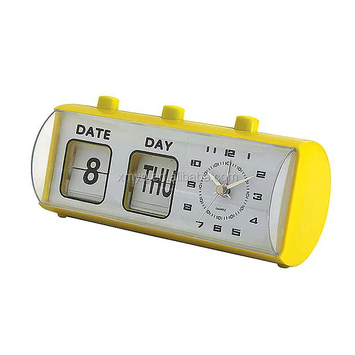 Hot Sale Plastic Clock Easy To Read Flip Desk & Table Clock Battery ...