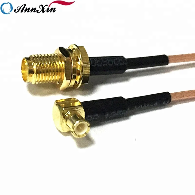 Rf Coaxial Cable Rg178 Mcx Connector Male Right Angle To Sma Female Cable 20cm Long Coax Cable ...