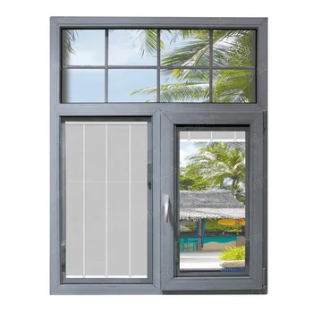 Pvc Grey French Windows Double Glazed Upvc Casement Window - Buy Upvc ...