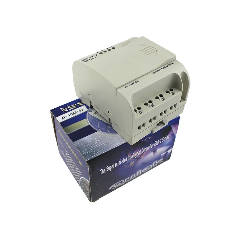 Yumo ตัวควบคุมตรรกะที่ตั้งโปรแกรมได้,Af-10mr-e2 Dc12/24v 6จุดอินพุต Dc 4จุดรีเลย์เอาต์พุต Plc ...