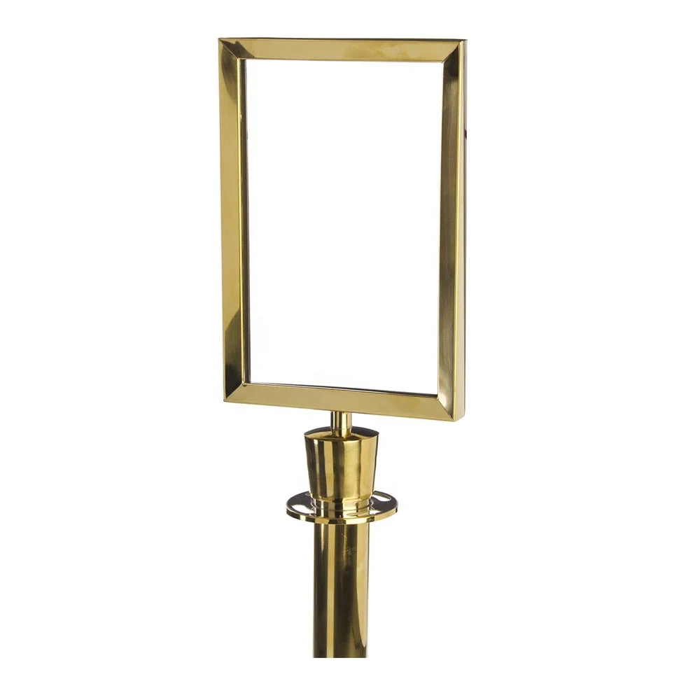 A4 Brass Signage Post for Outdoor Metal Signage, OEM Available