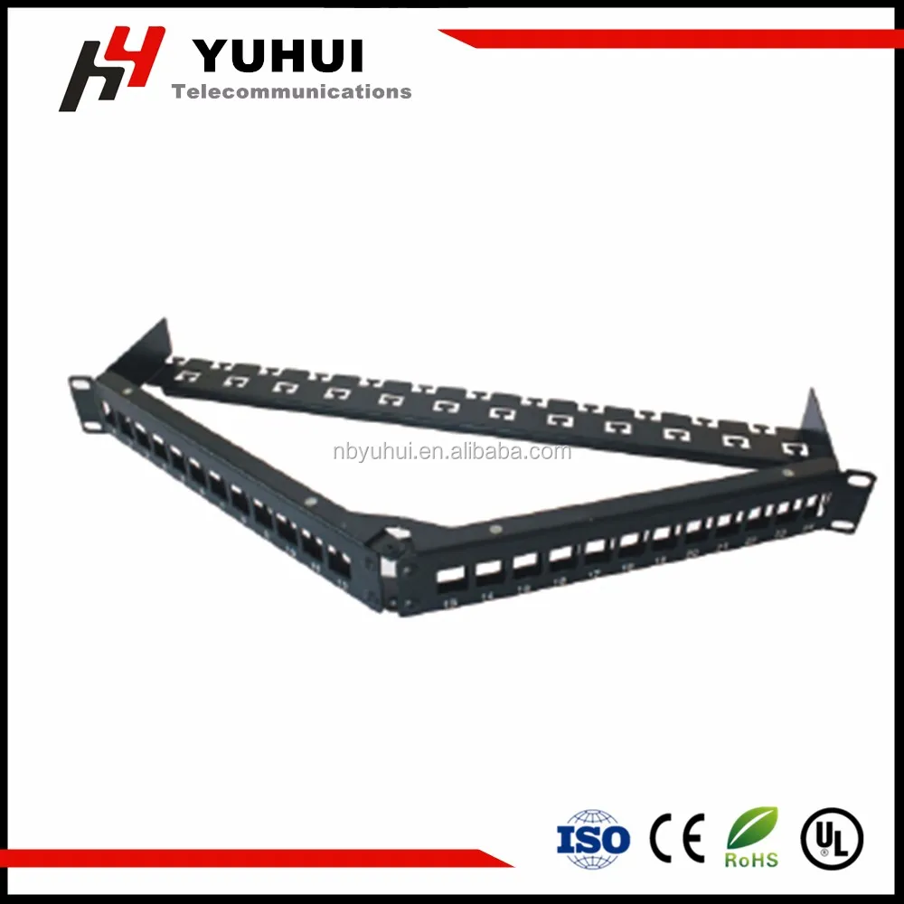 24 Port Ftp/utp Shielded Triangle Patch Panel Blank Unloaded Empty ...