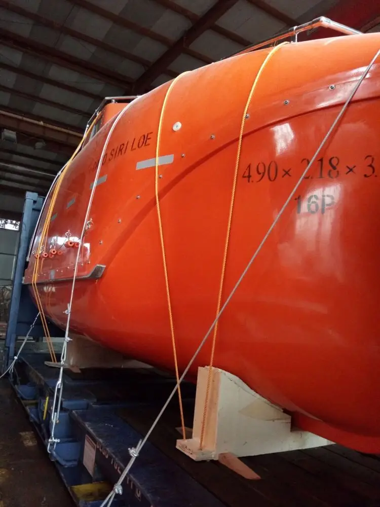 Total Enclosed Life Boat Marine Lifeboat Rs Approval Free Fall Type ...