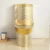 Ceramic Bathroom Design Wc Color Toilet Bowl Gold Plated Portable ...